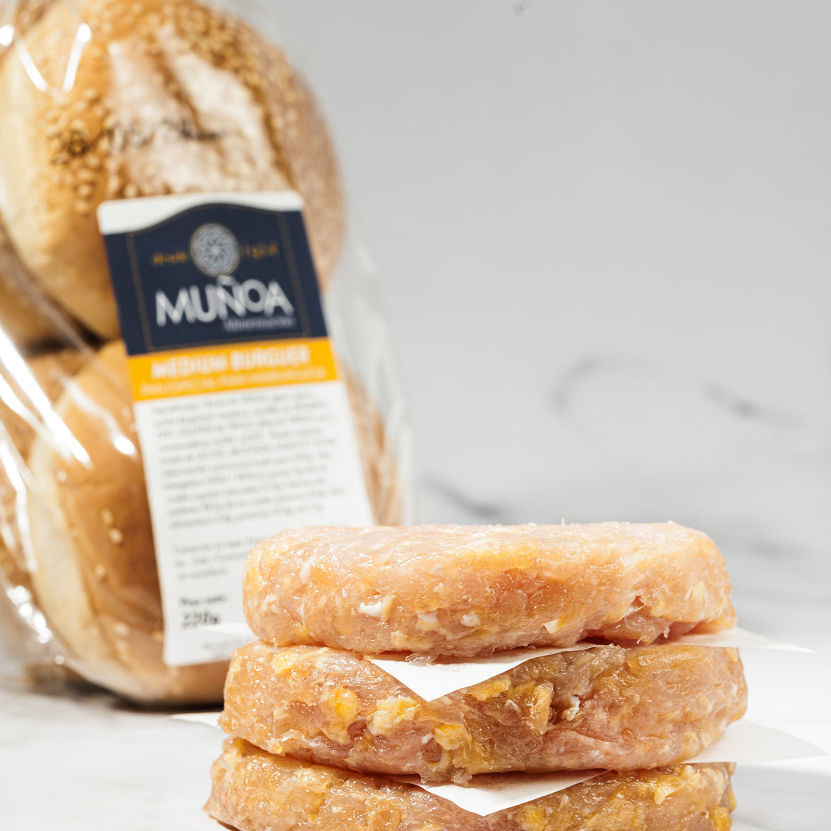 Hamburguesa de pollo de caserío Eusko Label – Muñoa Alimentacion